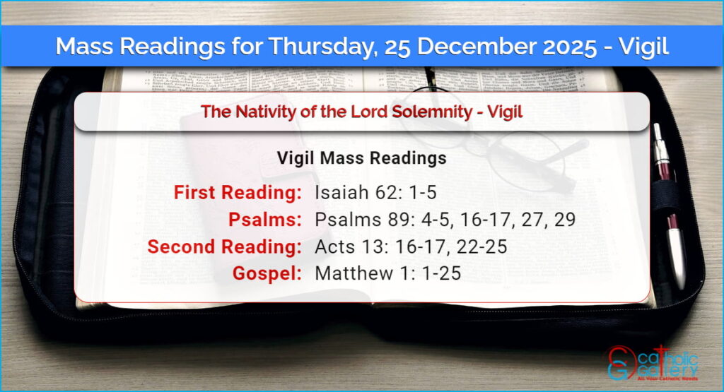 Daily Mass Readings for Thursday, 25 December 2025 - Vigil - Catholic ...