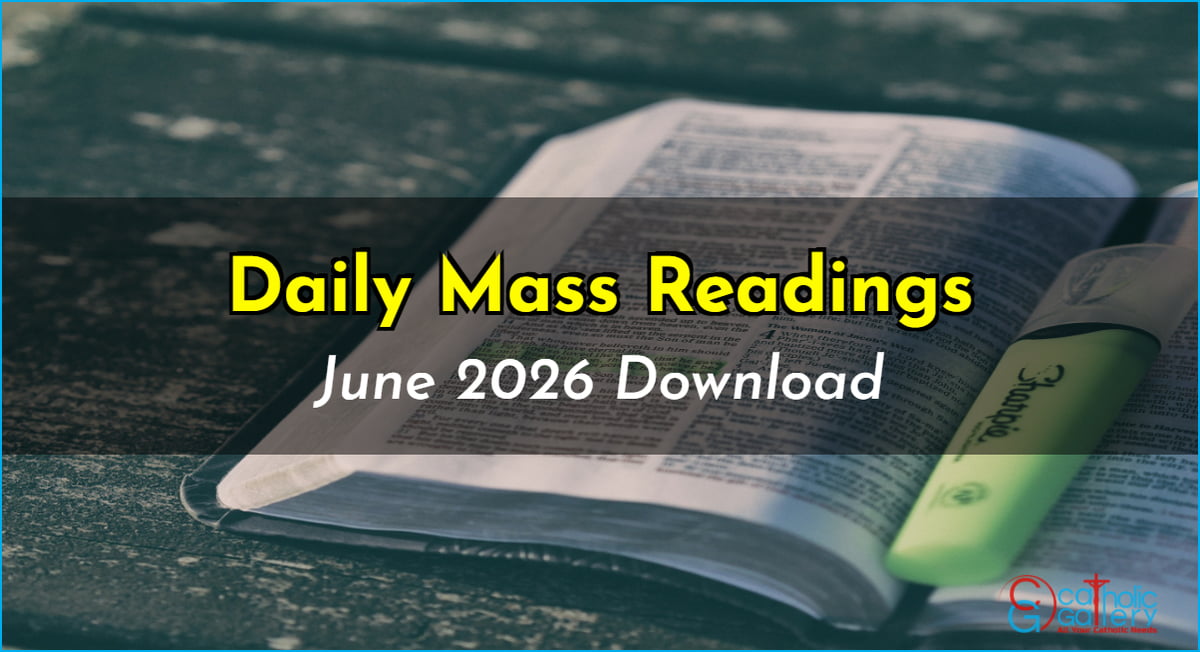 Download Mass Readings - June 2026 - Catholic Gallery