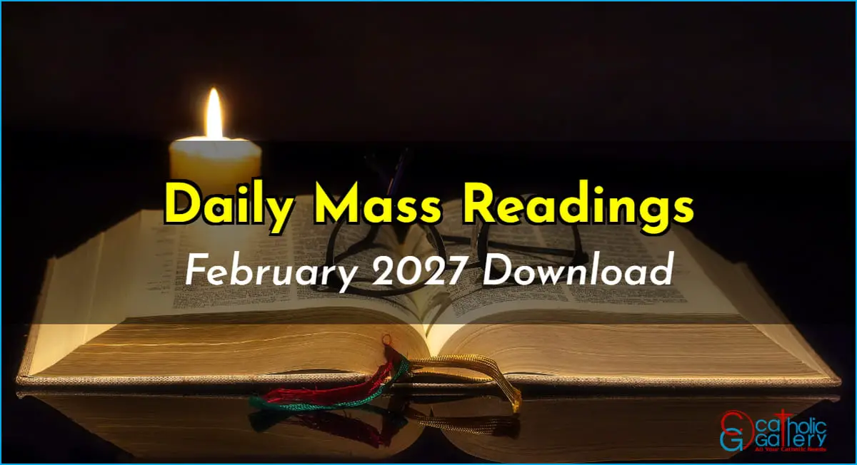 Download Mass Readings - February 2027 - Catholic Gallery