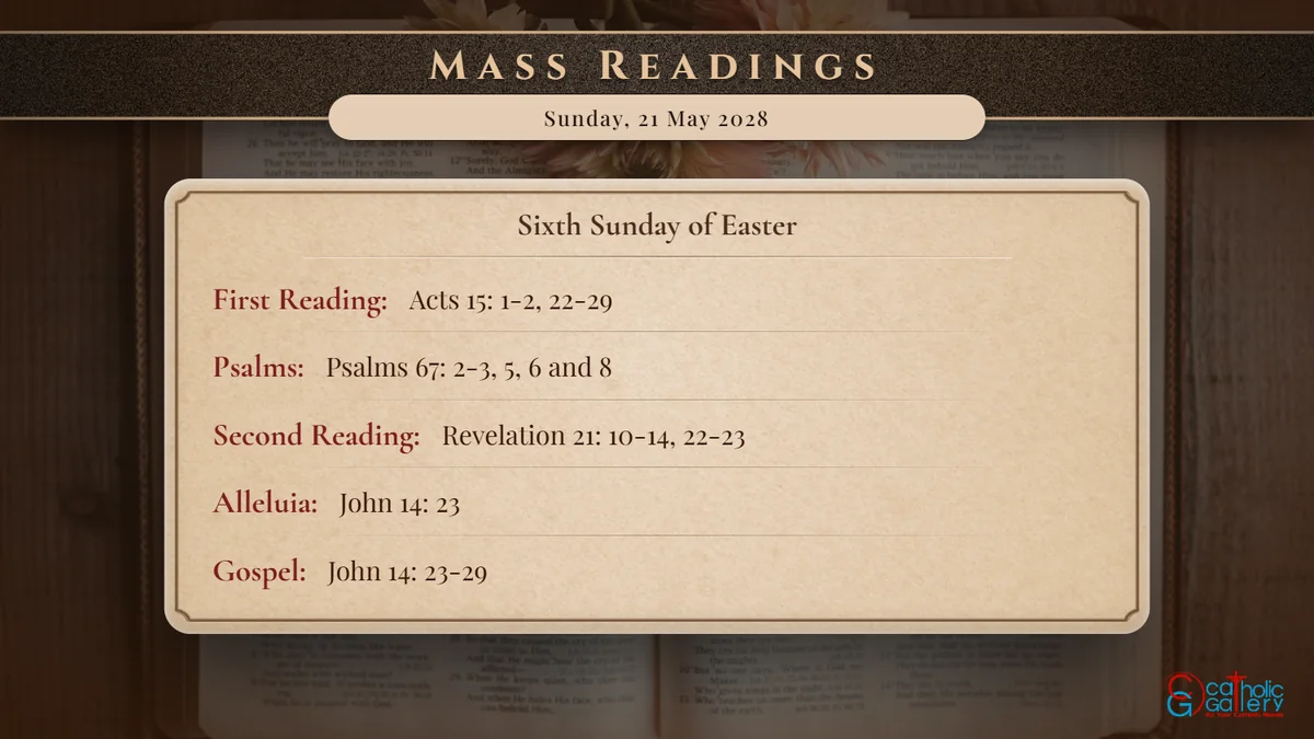 Daily Mass Readings – Sunday, 21 May 2028 - Catholic Gallery