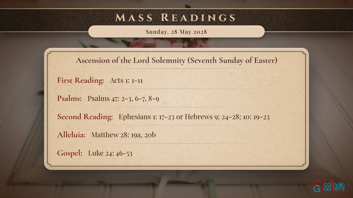 Daily Mass Readings – Sunday, 28 May 2028 - Catholic Gallery