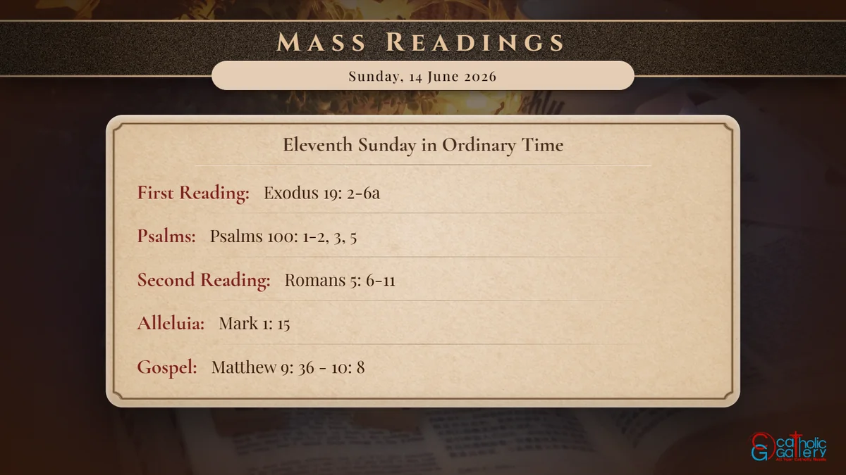 Daily Mass Readings – Sunday, 14 June 2026 - Catholic Gallery