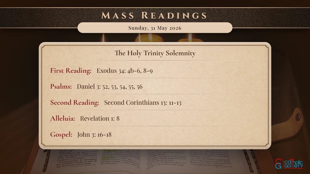 Daily Mass Readings – Sunday, 31 May 2026 - Catholic Gallery